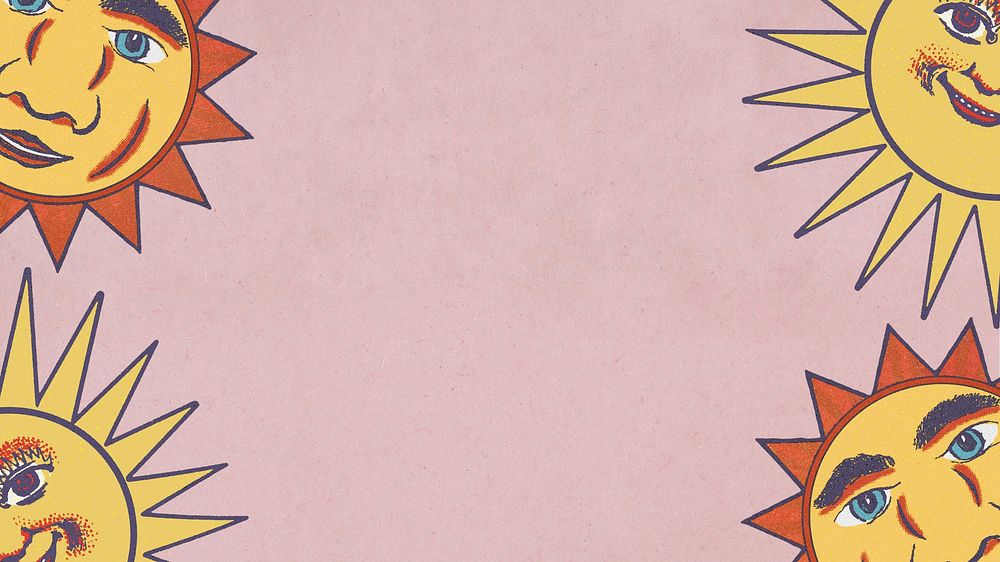 Pink celestial sun desktop wallpaper | Premium Photo - rawpixel