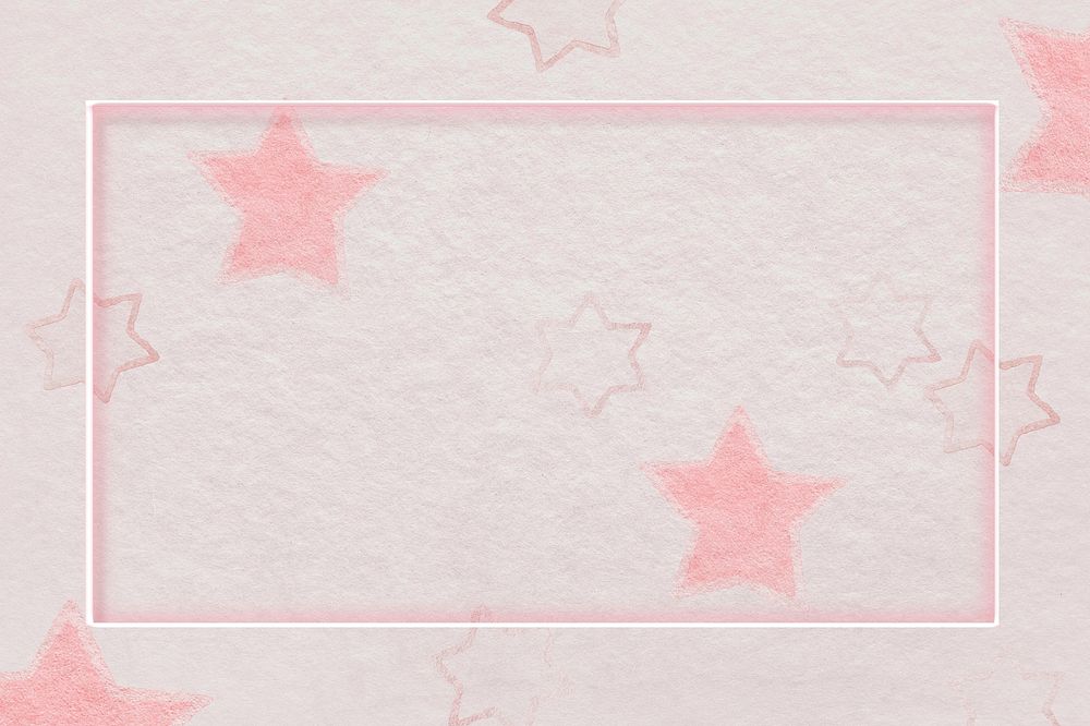 Pink star frame background | Premium Photo - rawpixel