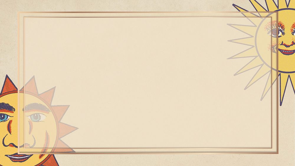 Beige sun frame desktop wallpaper | Premium Photo - rawpixel