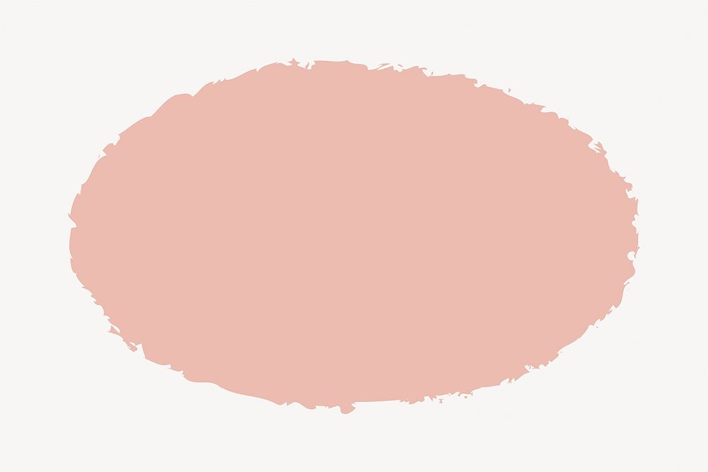 Simple pink oval collage element | Premium Vector - rawpixel