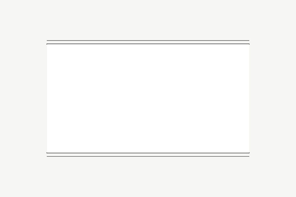 Simple white rectangle frame, collage | Premium PSD - rawpixel
