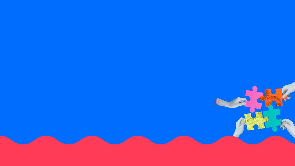 Blue teamwork desktop wallpaper, hands | Free Photo - rawpixel