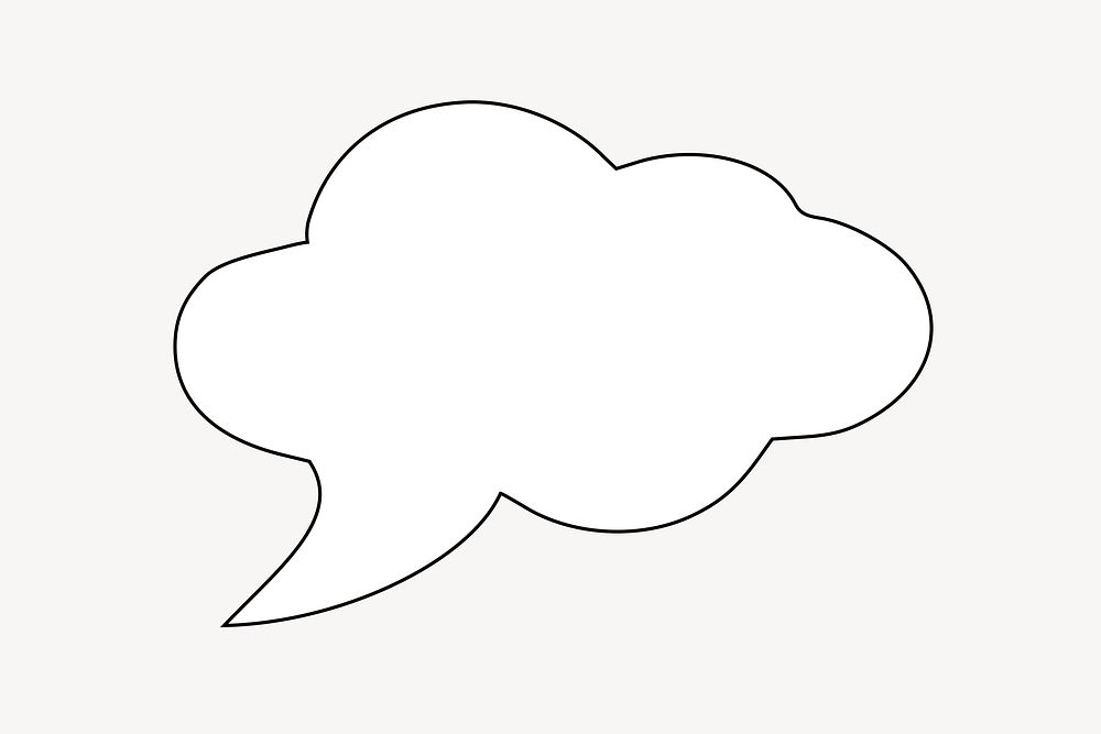 Speech bubble collage element vector | Free Vector - rawpixel