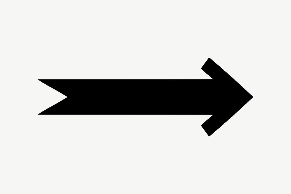 Black arrow clip art psd | Free PSD - rawpixel