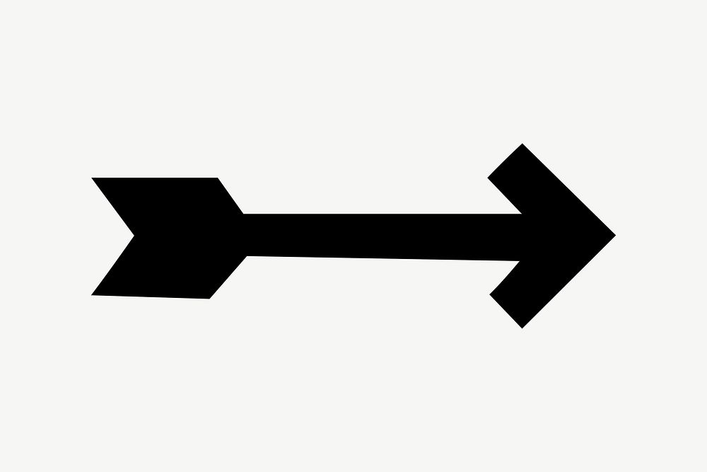 Black arrow design element psd | Free PSD - rawpixel