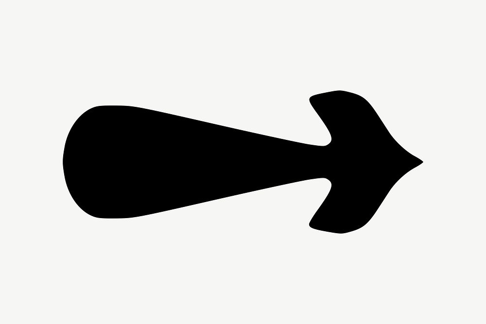 Black arrow clip art psd | Free PSD - rawpixel