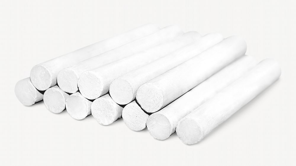White chalks pile isolated design | Free Photo - rawpixel
