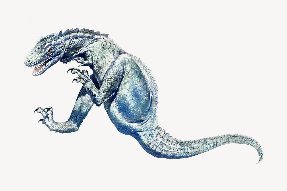 Vintage Dryptosaurus illustration. Remixed rawpixel. | Premium Photo ...