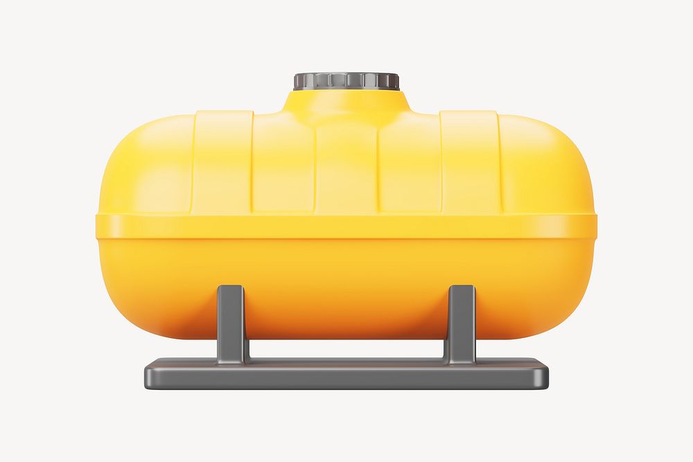 3D yellow water tank, element | Free Photo Illustration - rawpixel