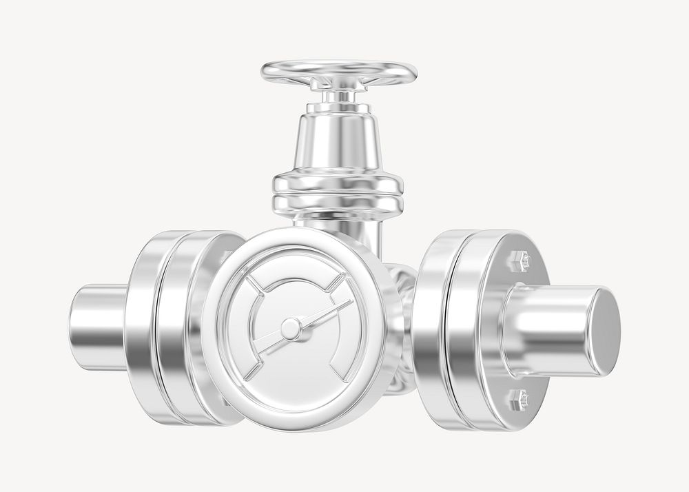 3D silver gauge, element illustration | Free Photo Illustration - rawpixel