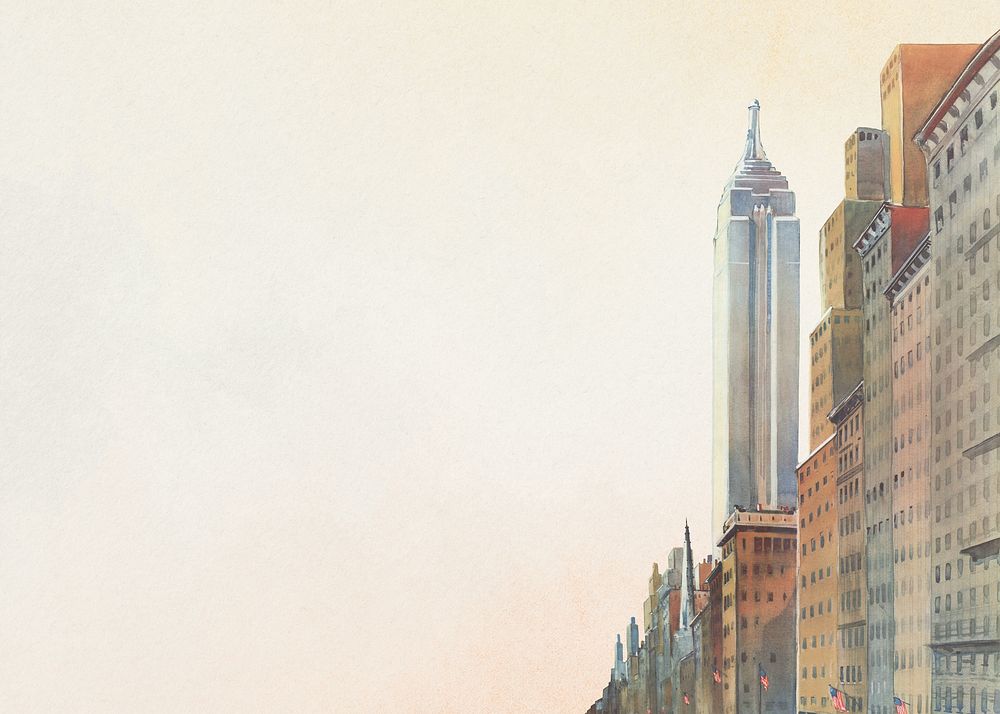 Building watercolor gradient background. Remixed | Premium Photo - rawpixel