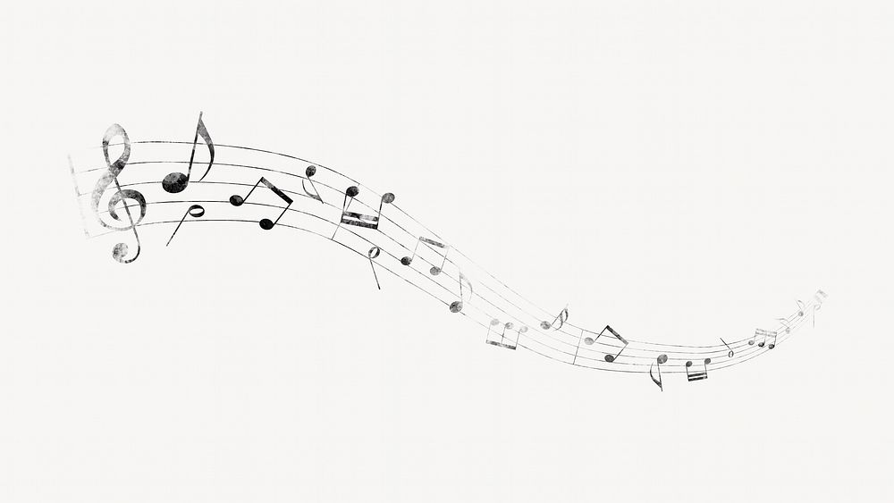 Music notes watercolor collage element. | Premium Photo - rawpixel