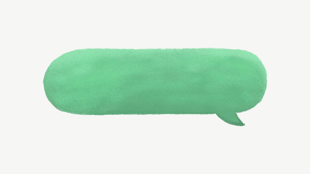 Green speech bubble design element | Premium PSD - rawpixel