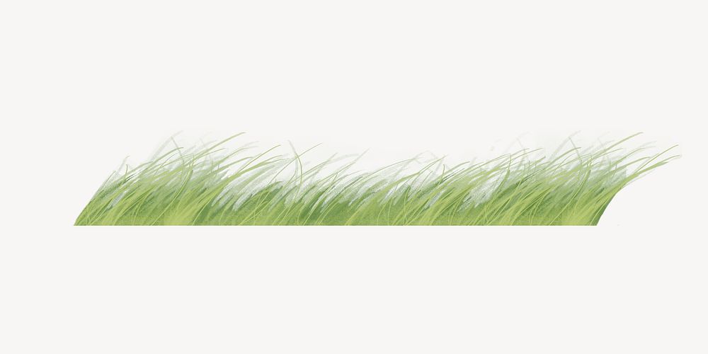 Grass landscape wind psd, illustration | Premium PSD - rawpixel