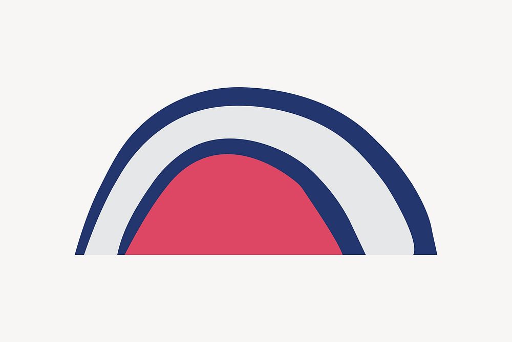 Red half circle background, cute | Premium Vector - rawpixel