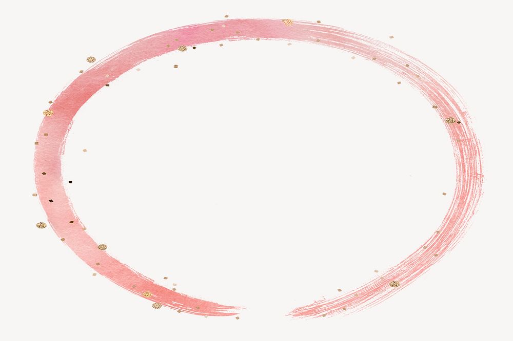 Pink oval frame collage element | Premium PSD - rawpixel