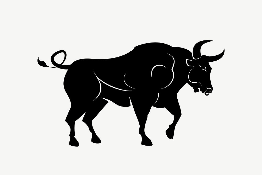 Ox silhouette design element psd | Free PSD - rawpixel