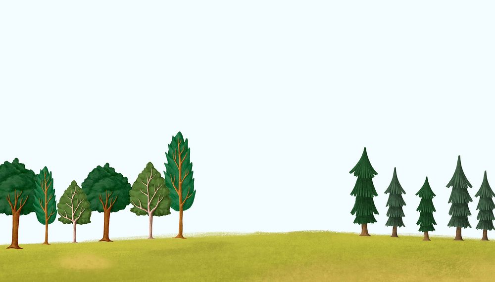 Green tree environment aesthetic illustration | Free Photo - rawpixel