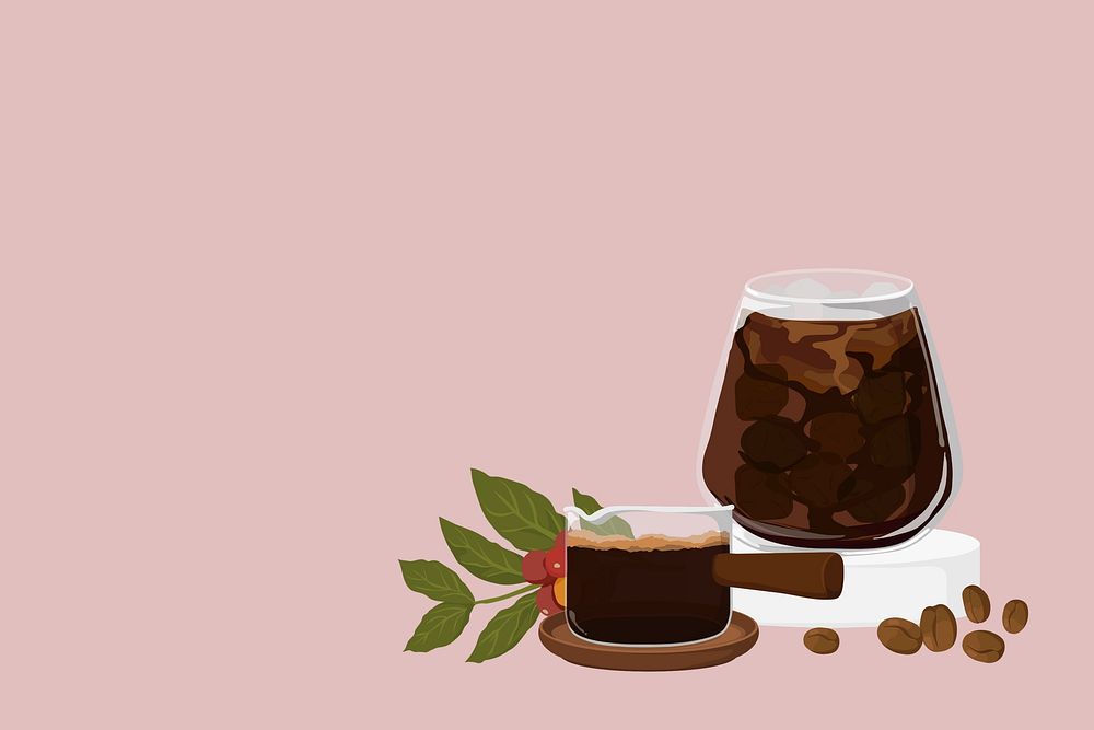 Black coffee background, morning drink | Free Photo Illustration - rawpixel