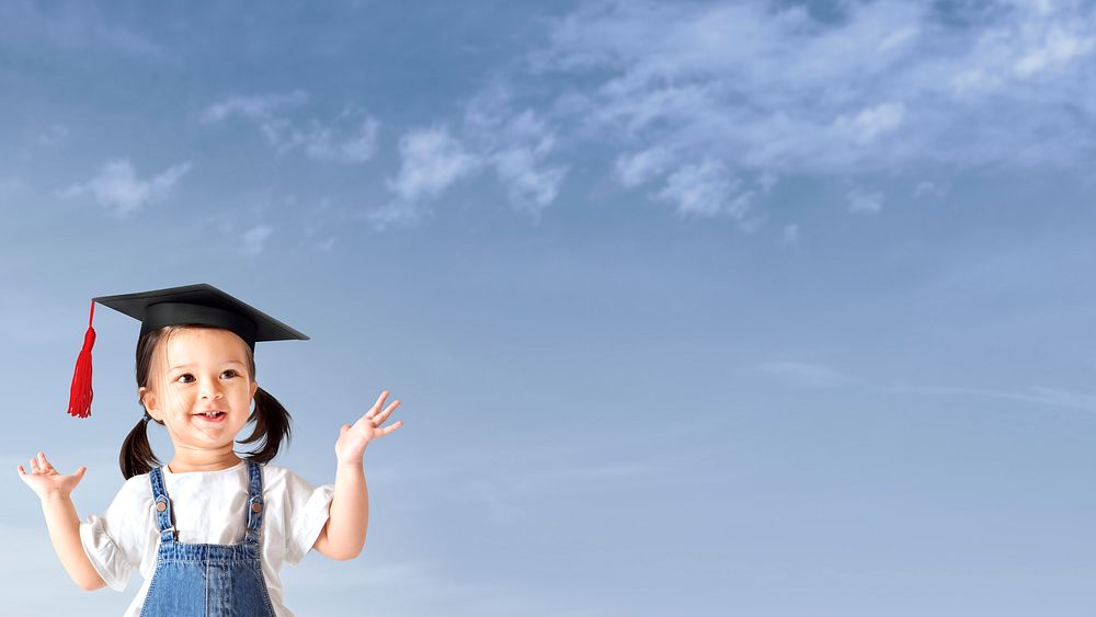 Little graduate girl HD wallpaper, | Premium Photo - rawpixel