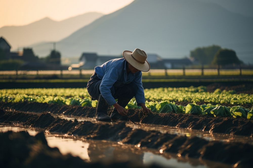 Farmer working in field AI | Free Photo - rawpixel