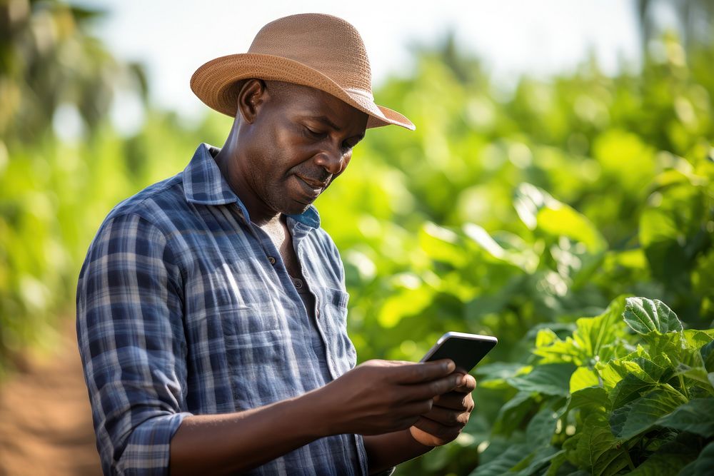 Farmer using agricultural technology AI | Free Photo - rawpixel