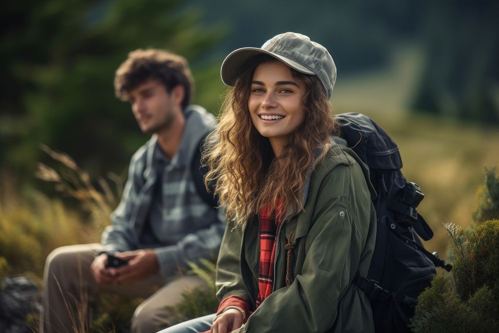 Female trekker in forest | Free Photo - rawpixel