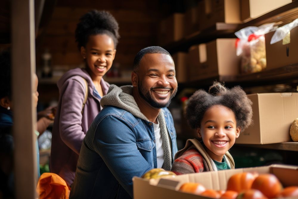 Family volunteering food bank AI | Free Photo - rawpixel