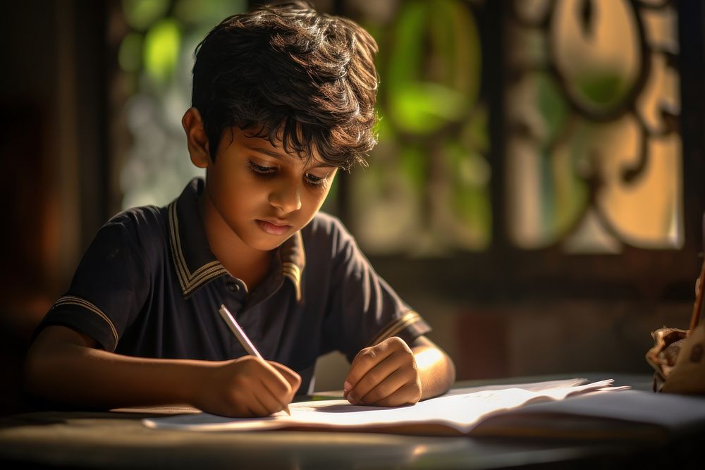 Young boy learning at school | Free Photo - rawpixel