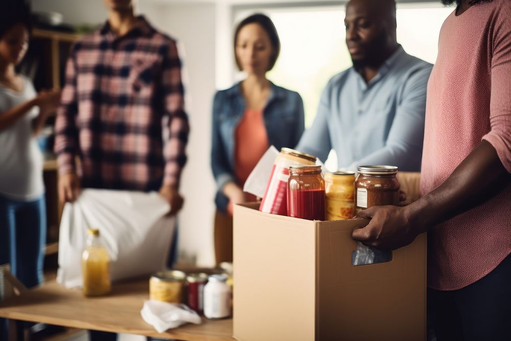 Volunteers at food bank | Free Photo - rawpixel