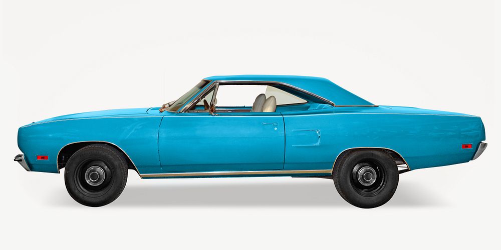 Blue vintage car, isolated object | Premium Photo - rawpixel