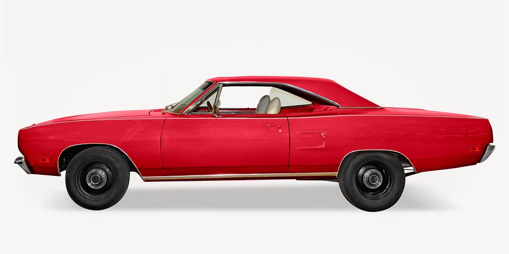 Red vintage car, isolated object | Premium Photo - rawpixel