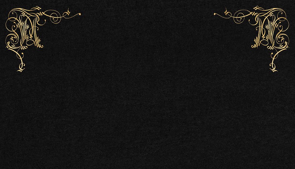 Black golden ornamental border background | Free Photo - rawpixel