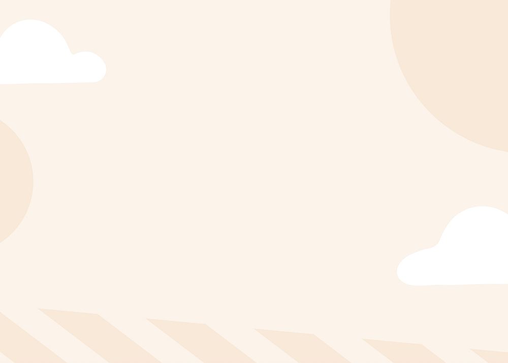 Beige cloud illustration border background | Free Photo - rawpixel