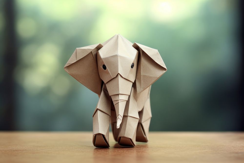 Origami elephant art representation. AI | Free Photo - rawpixel