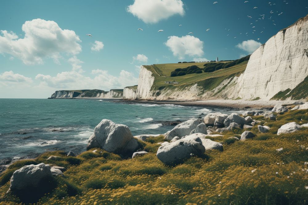 Livestock landmark animal mammal. AI | Free Photo - rawpixel