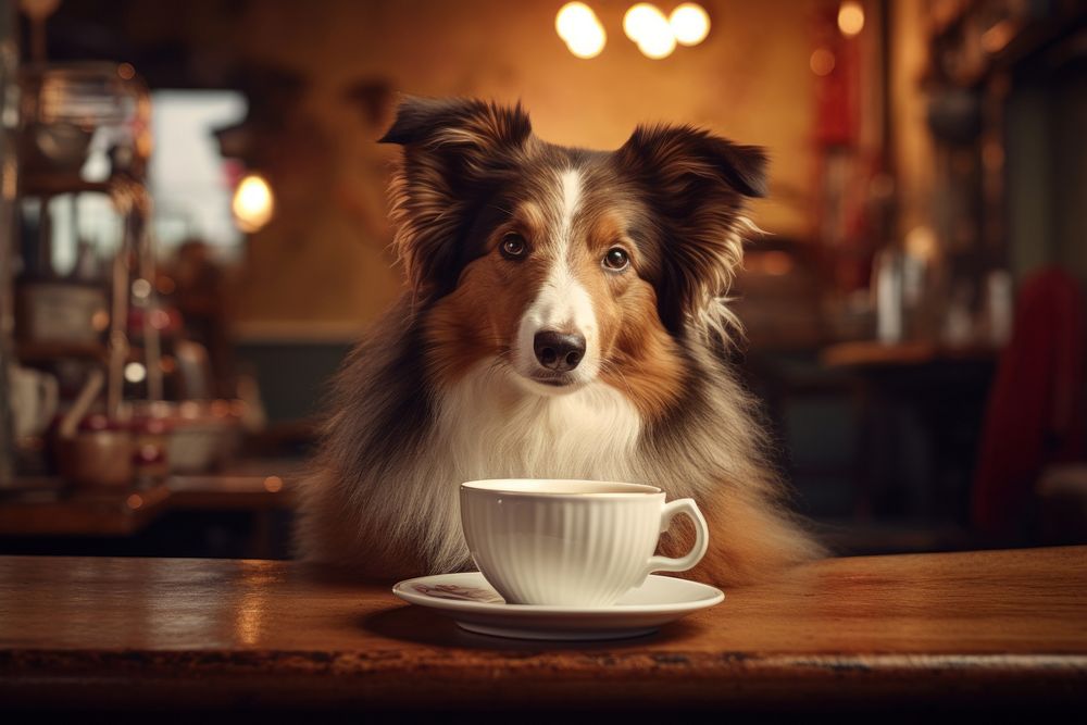 Coffee cup mammal animal. AI | Free Photo - rawpixel