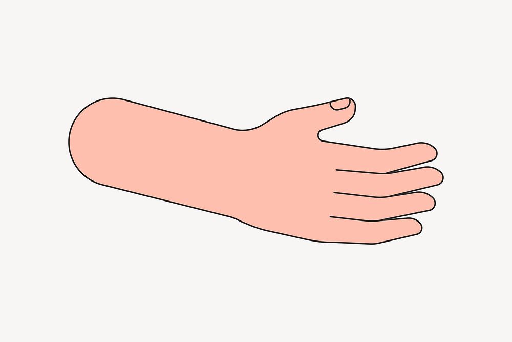 White hand gesture, flat collage | Free Vector - rawpixel