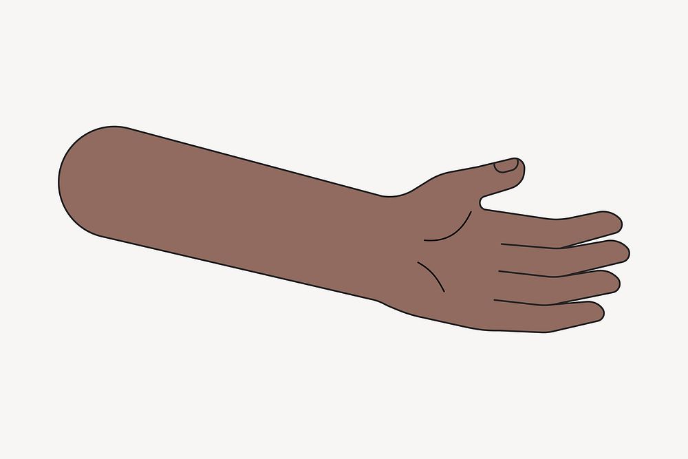 Black arm hand, body part | Premium Vector - rawpixel