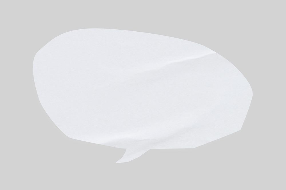 White speech bubble, communication paper | Premium Photo Illustration ...