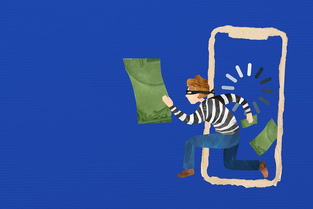 Digital scammer, paper craft collage | Free Photo Illustration - rawpixel