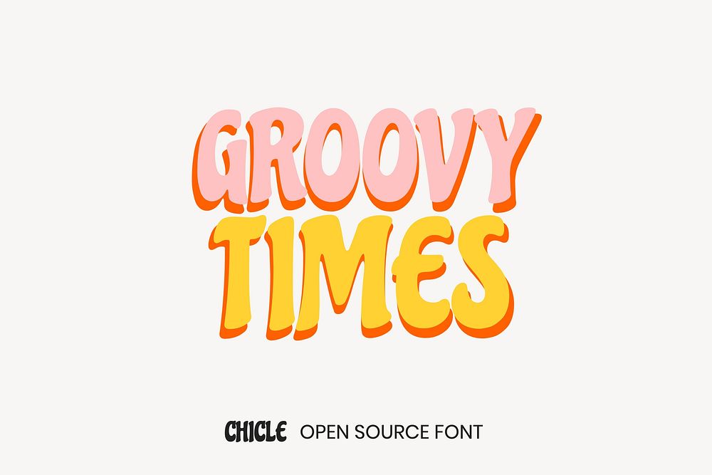 Chicle open source font Sudtipos | Free Font Add-on - rawpixel