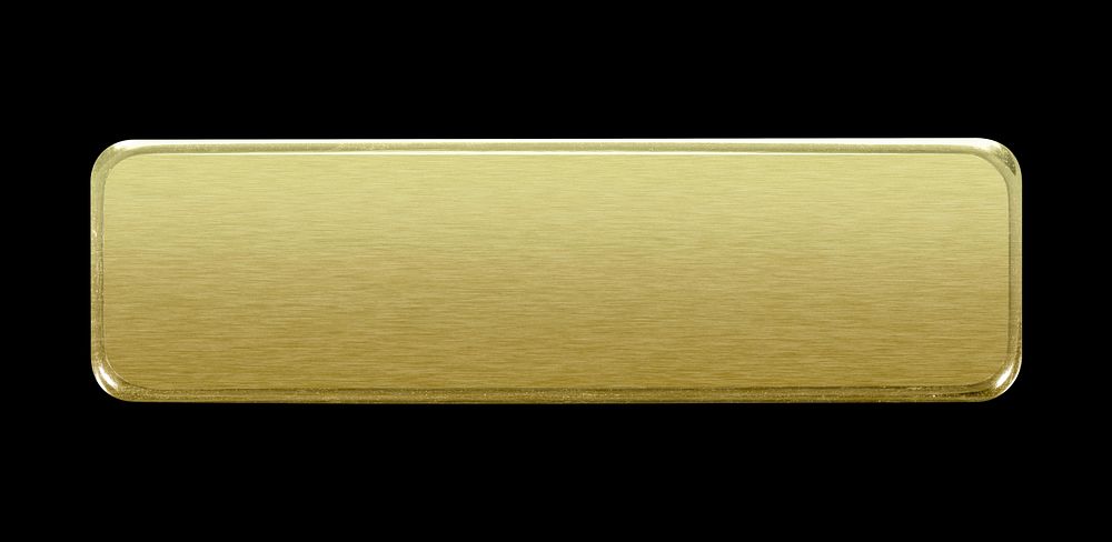 Gold name badge pin blank | Free Photo - rawpixel