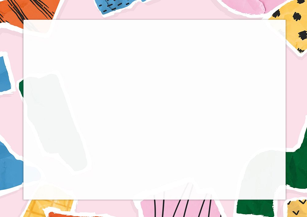Pink paper craft border background | Free Photo - rawpixel