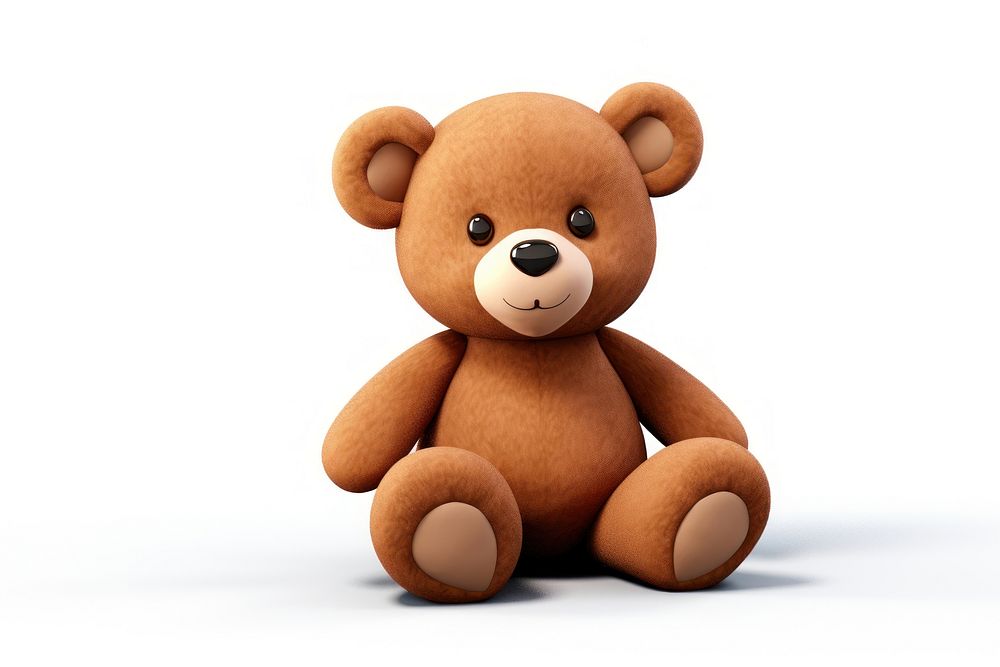 Cartoon plush bear toy. AI | Free Photo Illustration - rawpixel