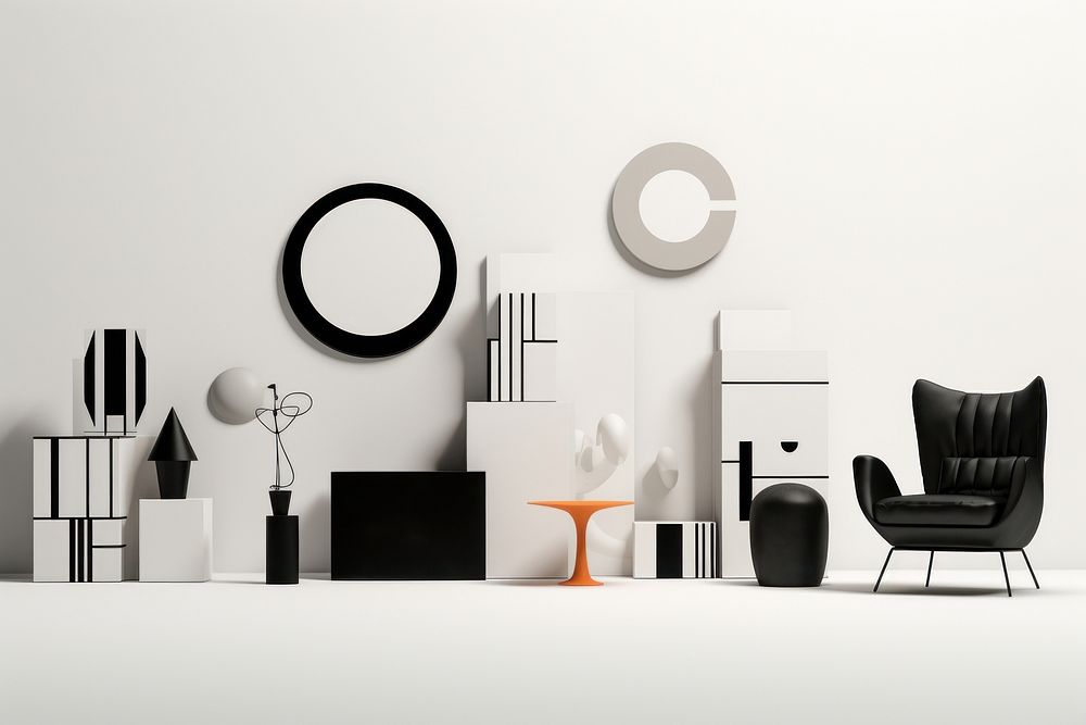 Furniture architecture indoors chair. AI | Free Photo - rawpixel