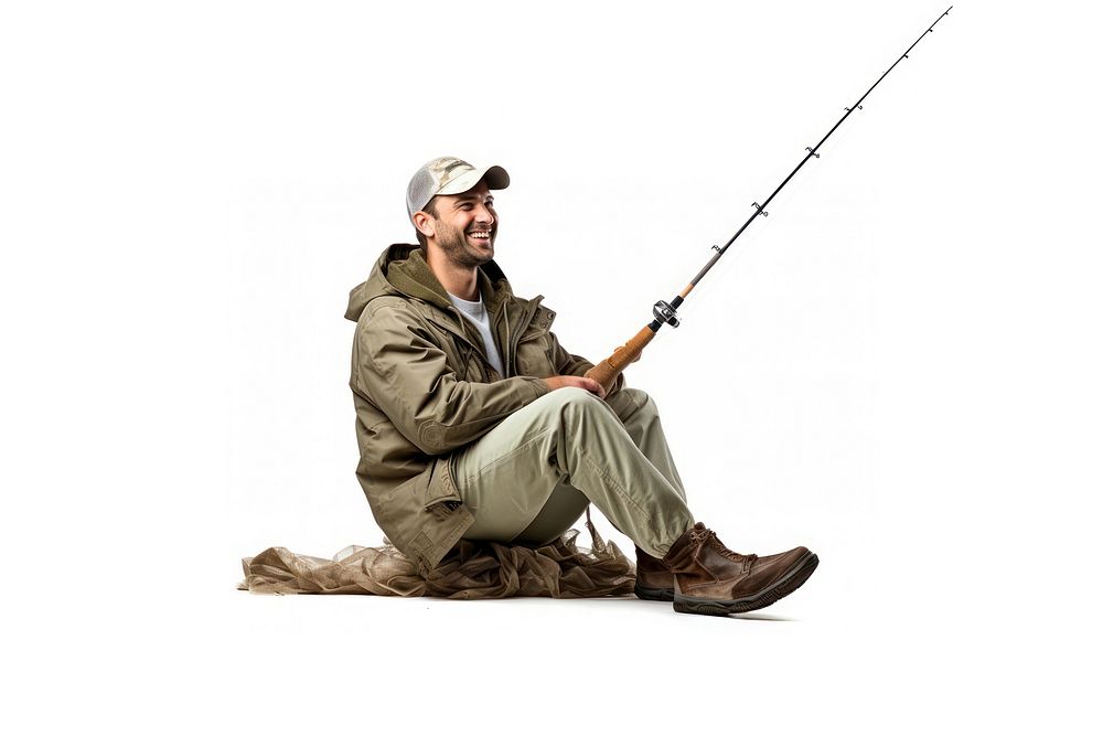 Man sitting fishing recreation adult | Premium Photo - rawpixel