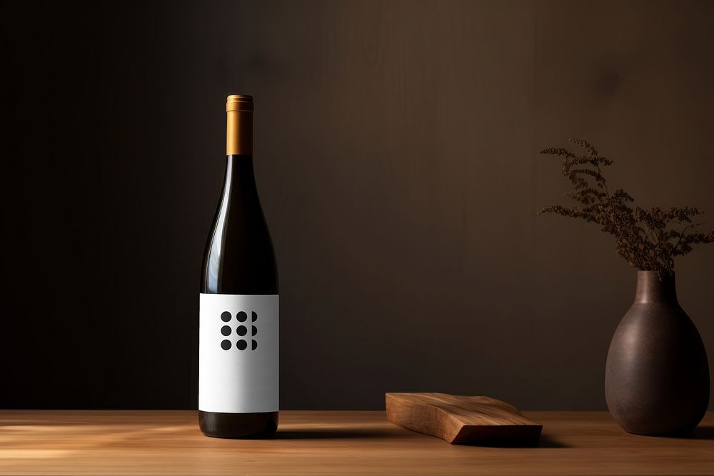 Aesthetic wine bottle, packaging design | Premium Photo - rawpixel