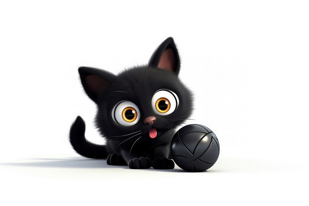 Cartoon animal mammal black. | Free Photo Illustration - rawpixel