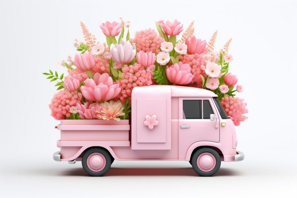 Flower vehicle truck plant. AI | Premium Photo Illustration - rawpixel